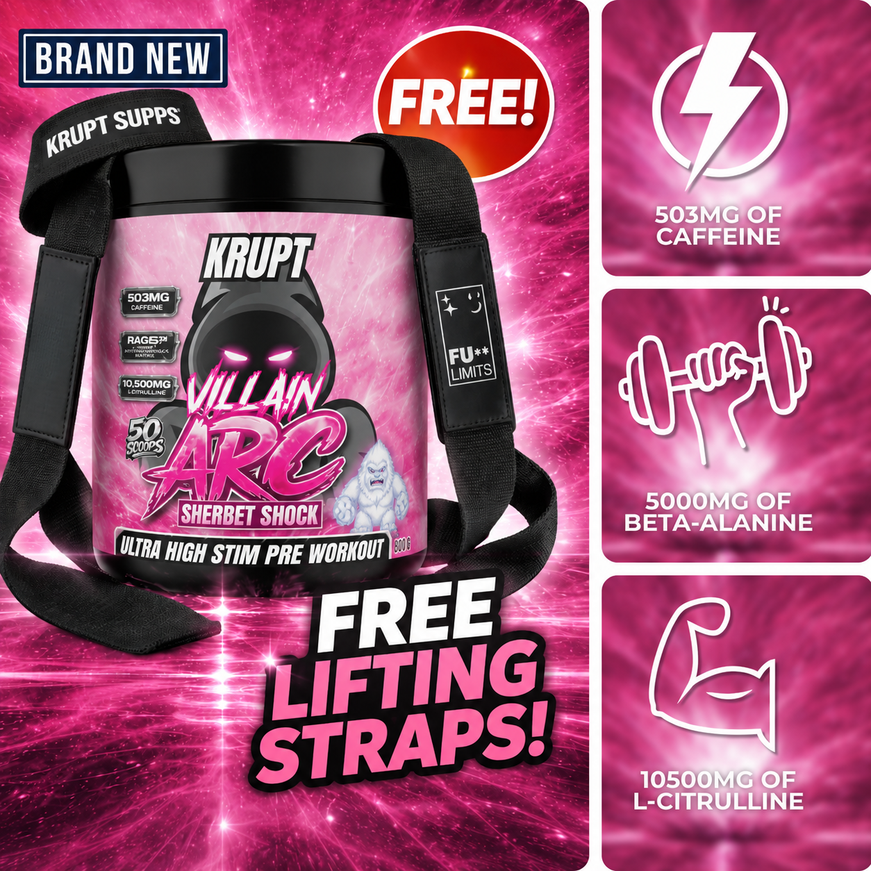 VILLAIN ARC Pre-Workout – Krupt Supps
