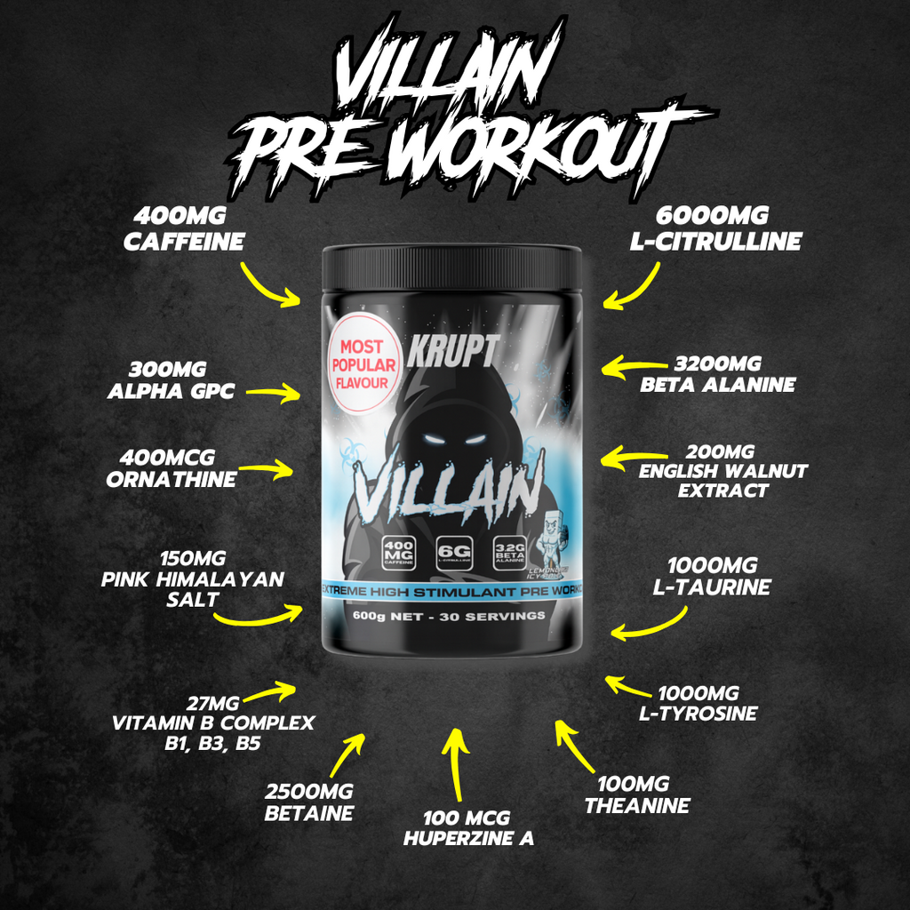 VILLAIN HIGH-STIM – Krupt Supps